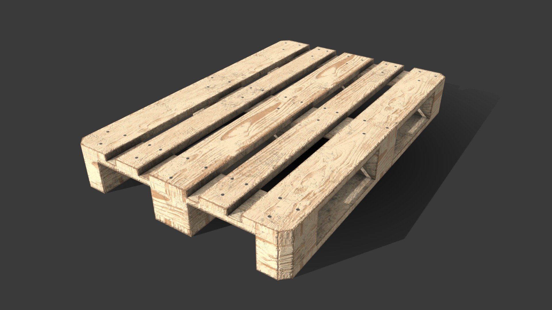 Wooden pallet - Buy Royalty Free 3D model by Adam Kiełbiński ...