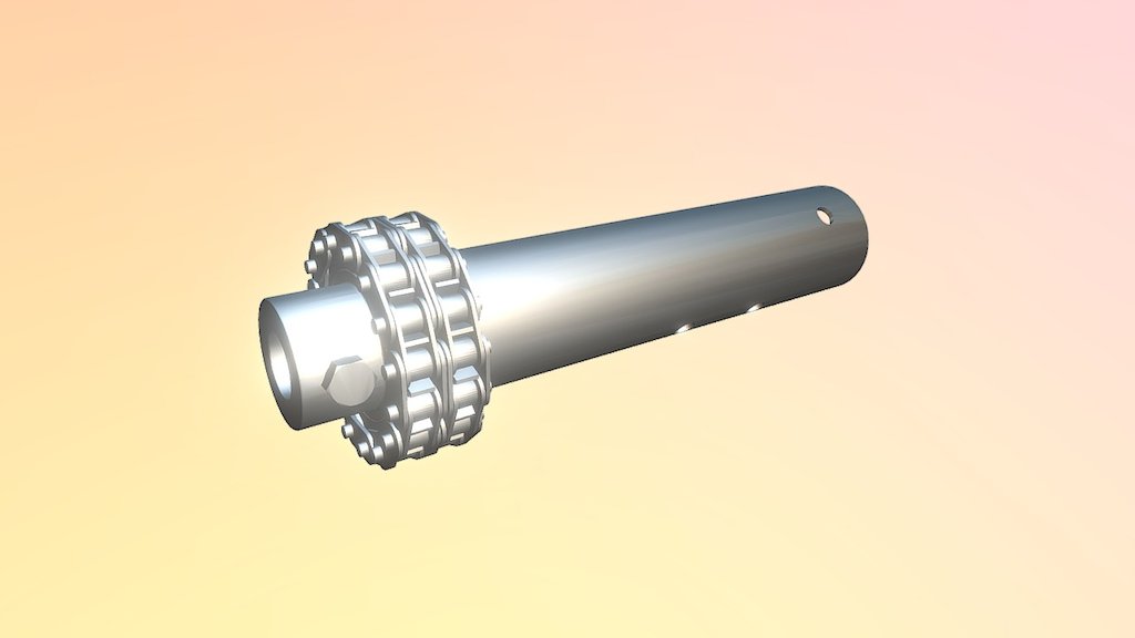 2" Pipe Chain Sprocket Coupling [EL302-31-32-33] - 3D model by Elram ...