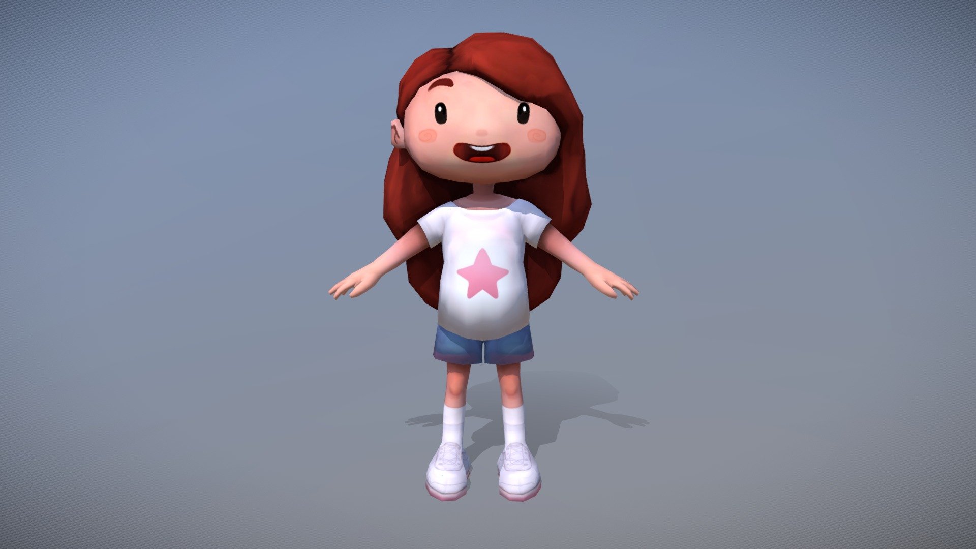 Low poly cute kid - 3D model by melainekenner [a8726f6] - Sketchfab