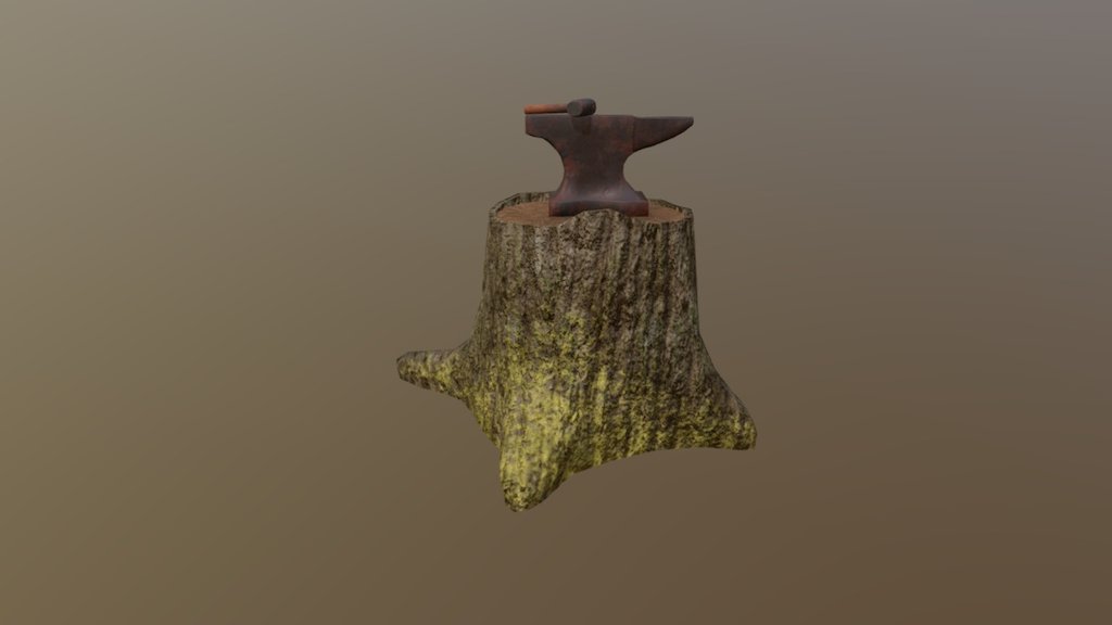 Rusted Anvil in the Woods - 3D model by caior [a8743f8] - Sketchfab
