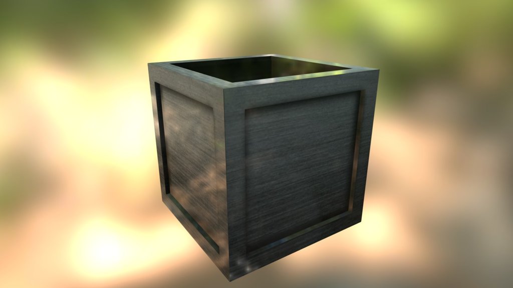 Open Crate (Metal Texture) - 3D model by Charlie Hopgood 3D Modelling ...
