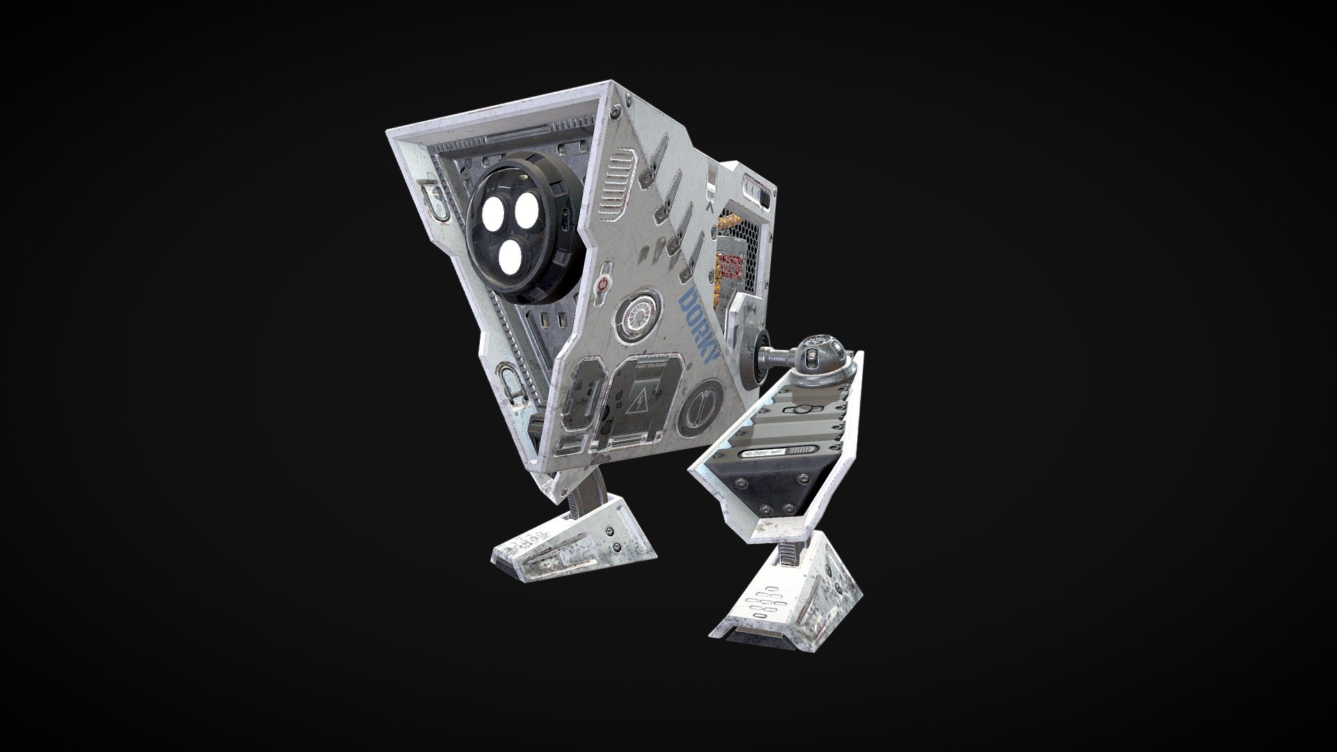 Dorky the bot! - 3D model by Lux87 [a875228] - Sketchfab
