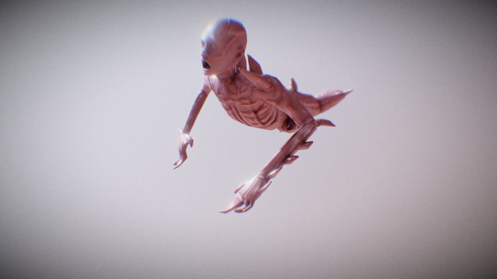 Crawling mutated human - Download Free 3D model by Elisey (@dwelfster ...
