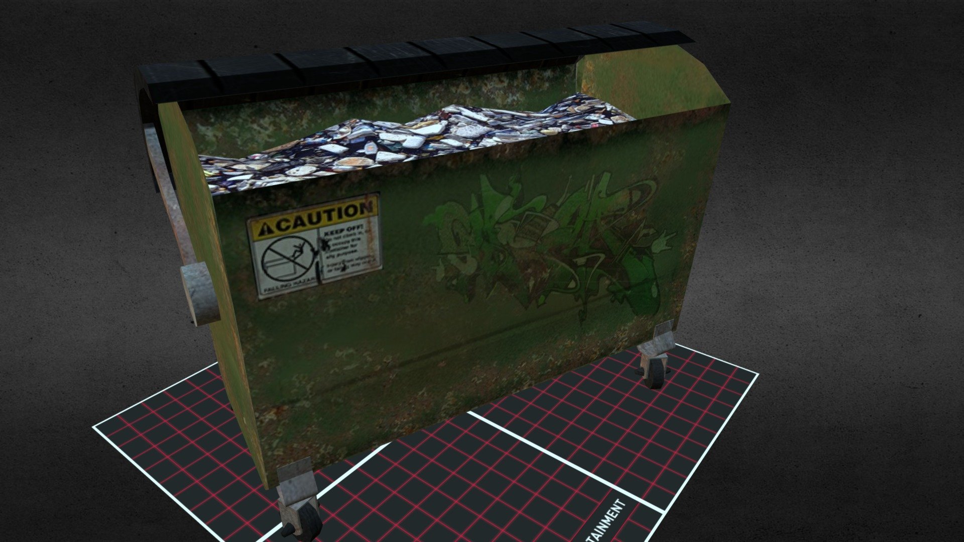 Prop_Dumpster - 3D model by KelticVermeersch [a8764f2] - Sketchfab