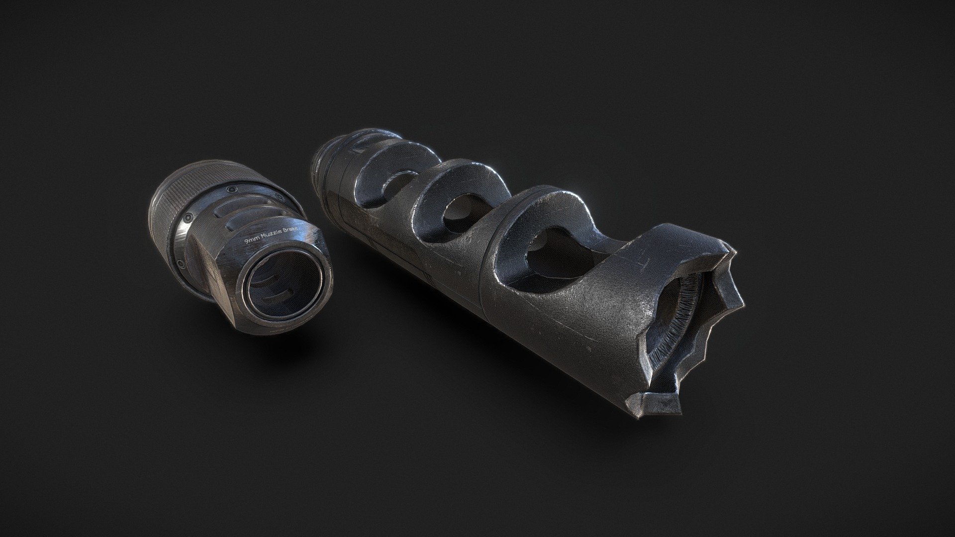 Muzzle brakes - Download Free 3D model by TriQMakar (@triMakar ...