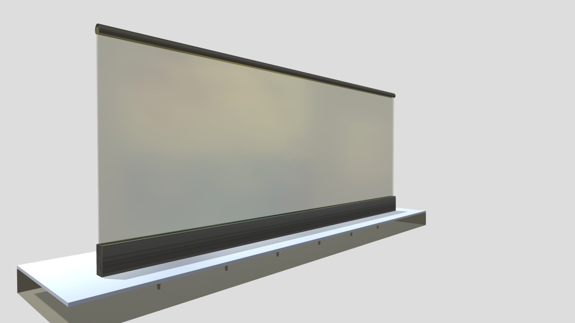 Exposed Profile, Glass Railing - 3D model by Austin Glaze (@austinglaze ...