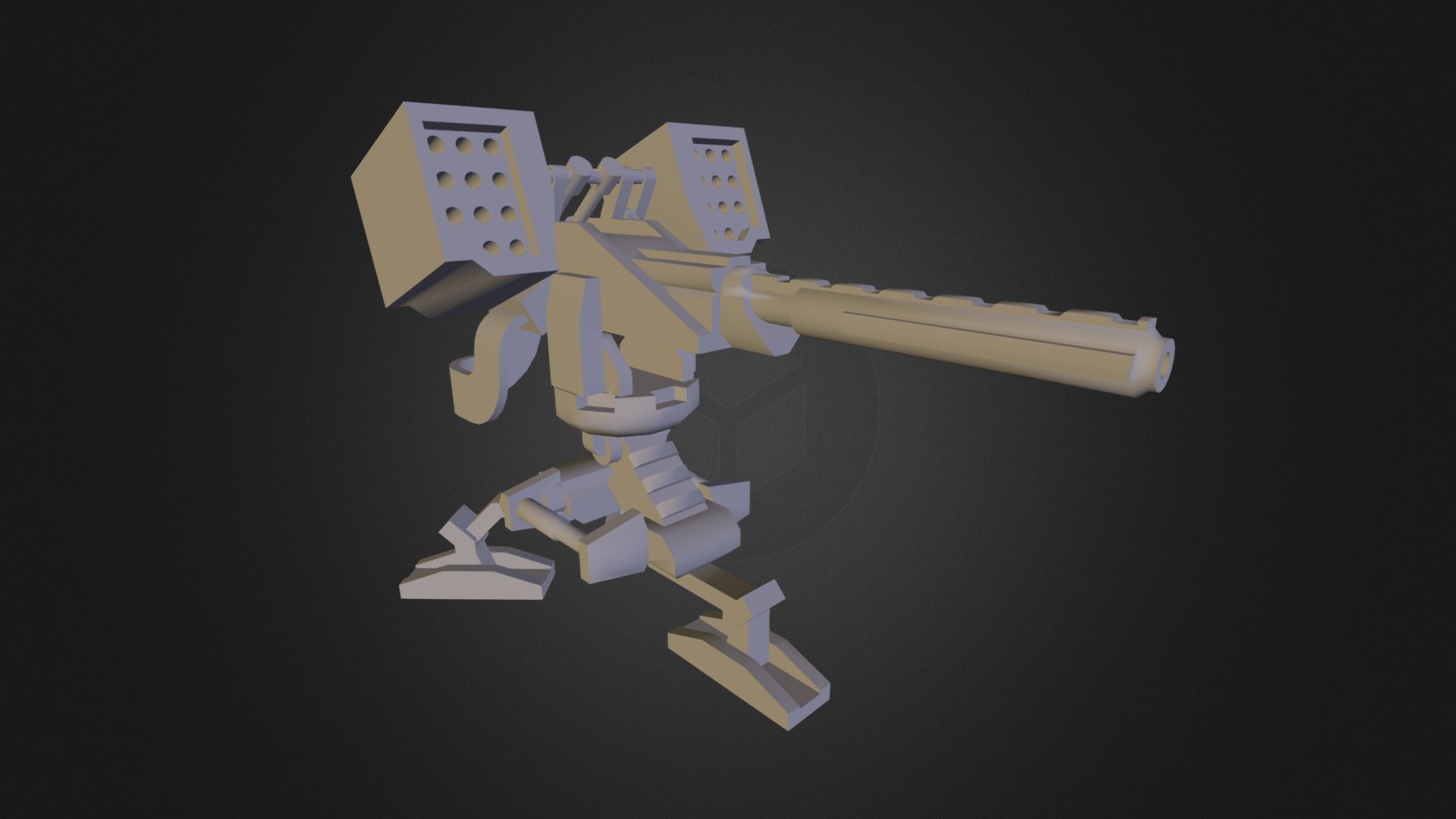 Sabre Turret - 3D model by The Hazy Vagrant (@VagrantIndustries ...