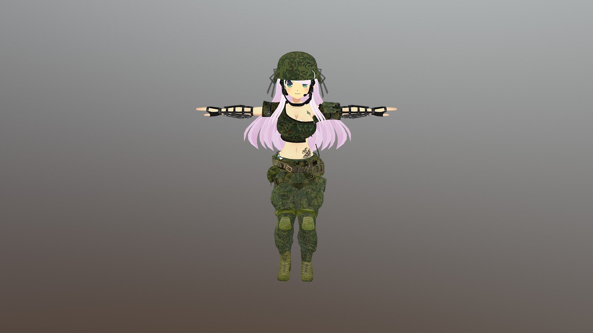 Аниме солдат для VRCHAT - Download Free 3D model by AniDub_2901 ...