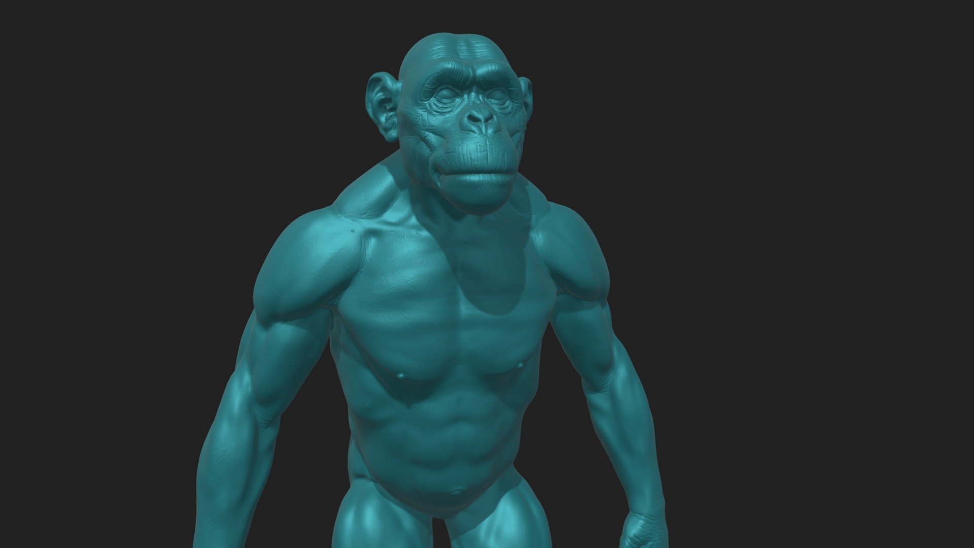 Monkey to print - Buy Royalty Free 3D model by Pandora 3d creative ...