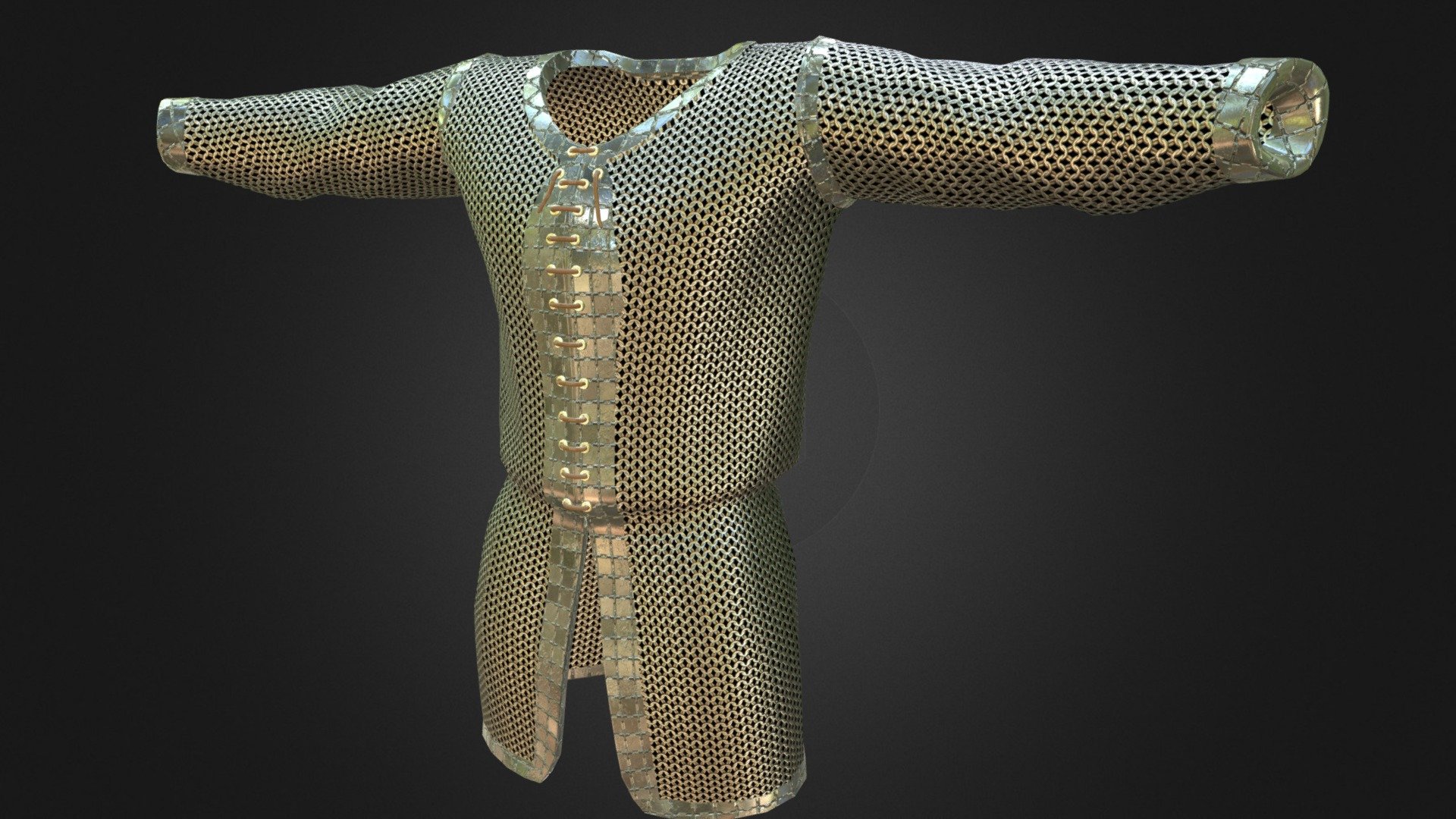 Fantasy Medieval Chainmail Shirt / Tunic - 3D model by ...