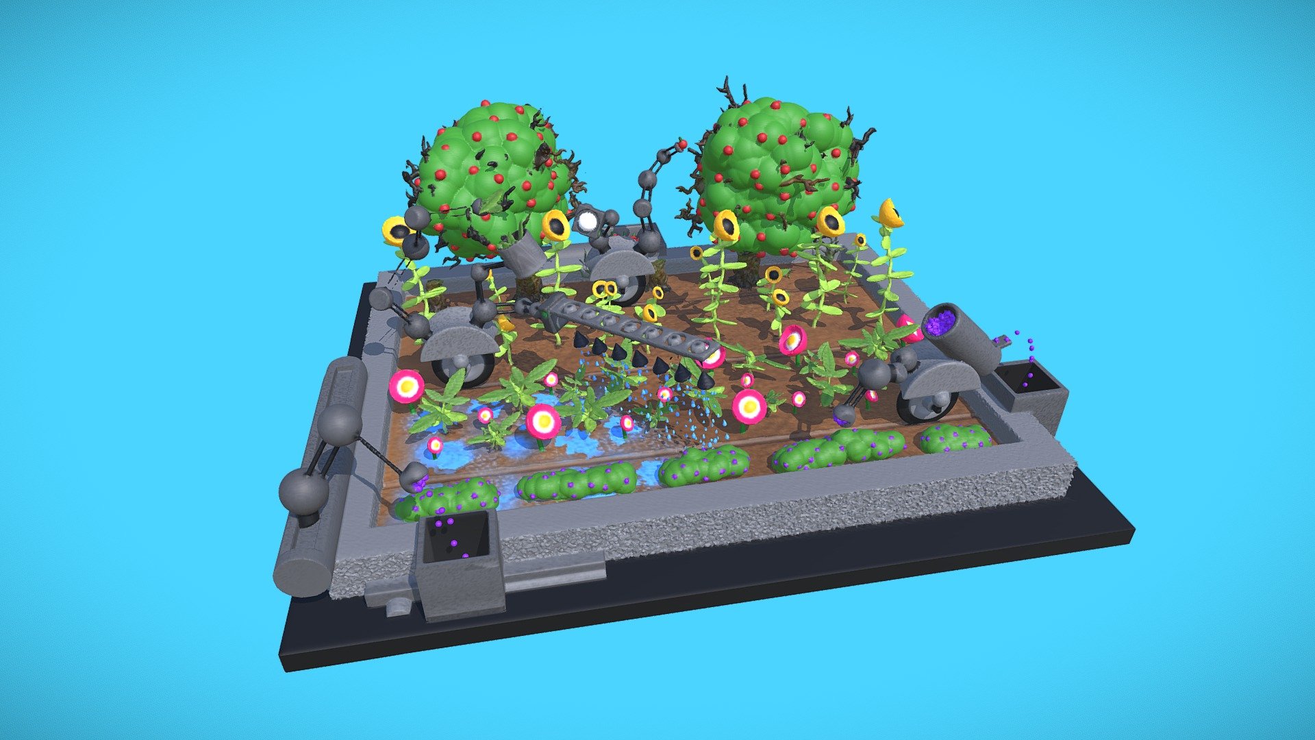 Communal Smart Farm - Download Free 3D model by Shane ...