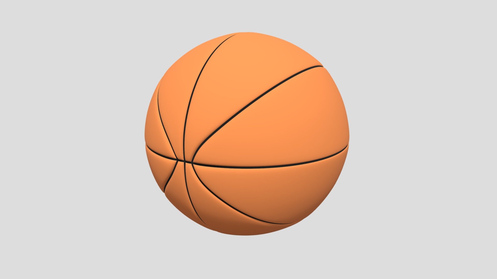 Plain Basketball - Download Free 3D model by Maggatron (@MaggaModels ...