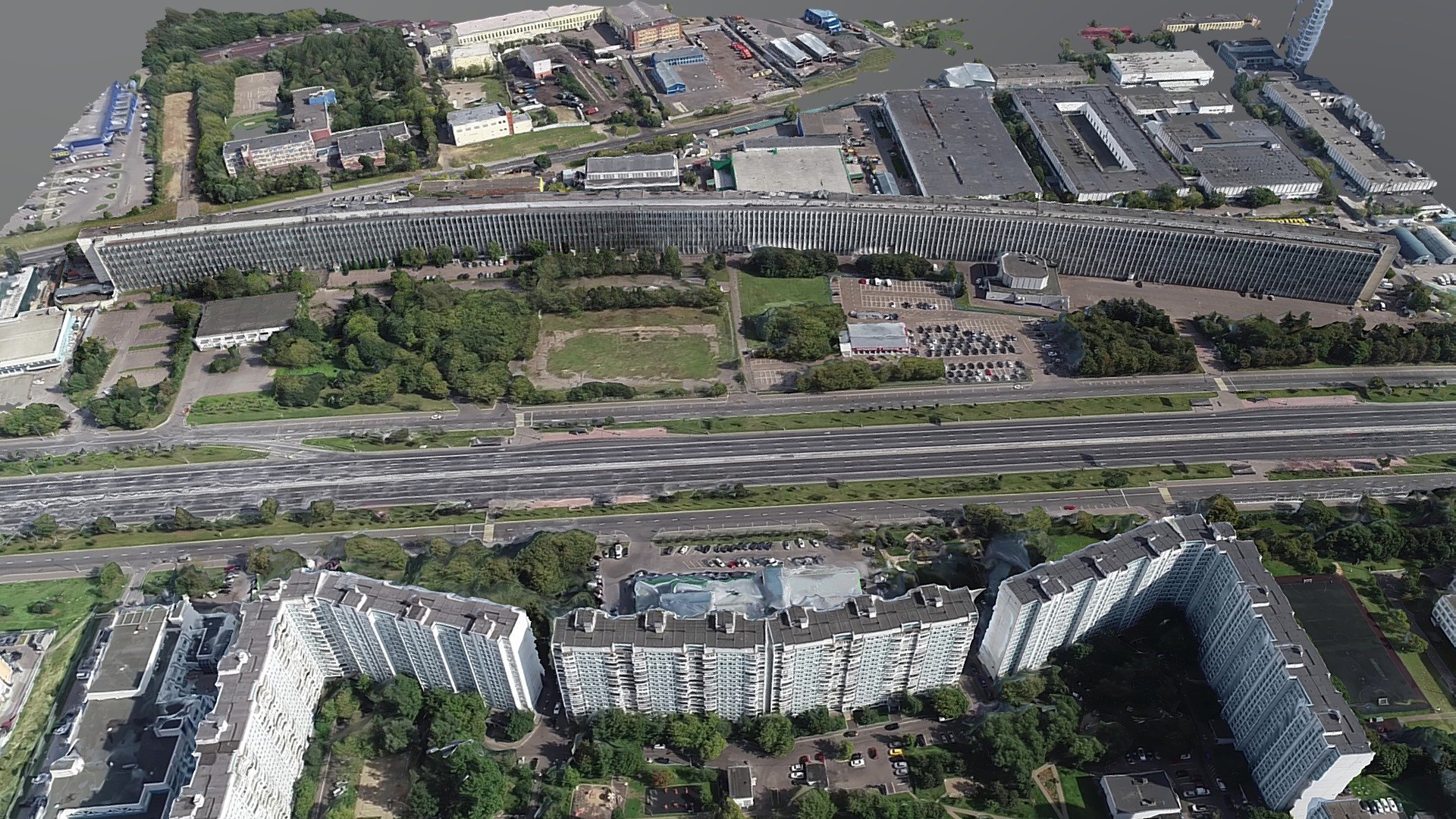 The most longest house in Moscow (Extended) - Download Free 3D model by ...