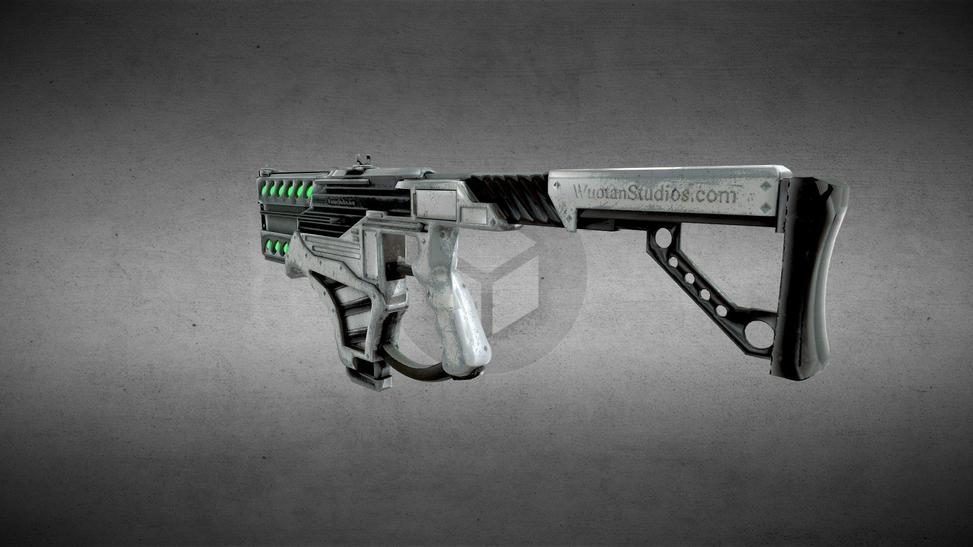 Sci-fi MachineGun - 3D model by WuotanStudios (@donatemangacom ...