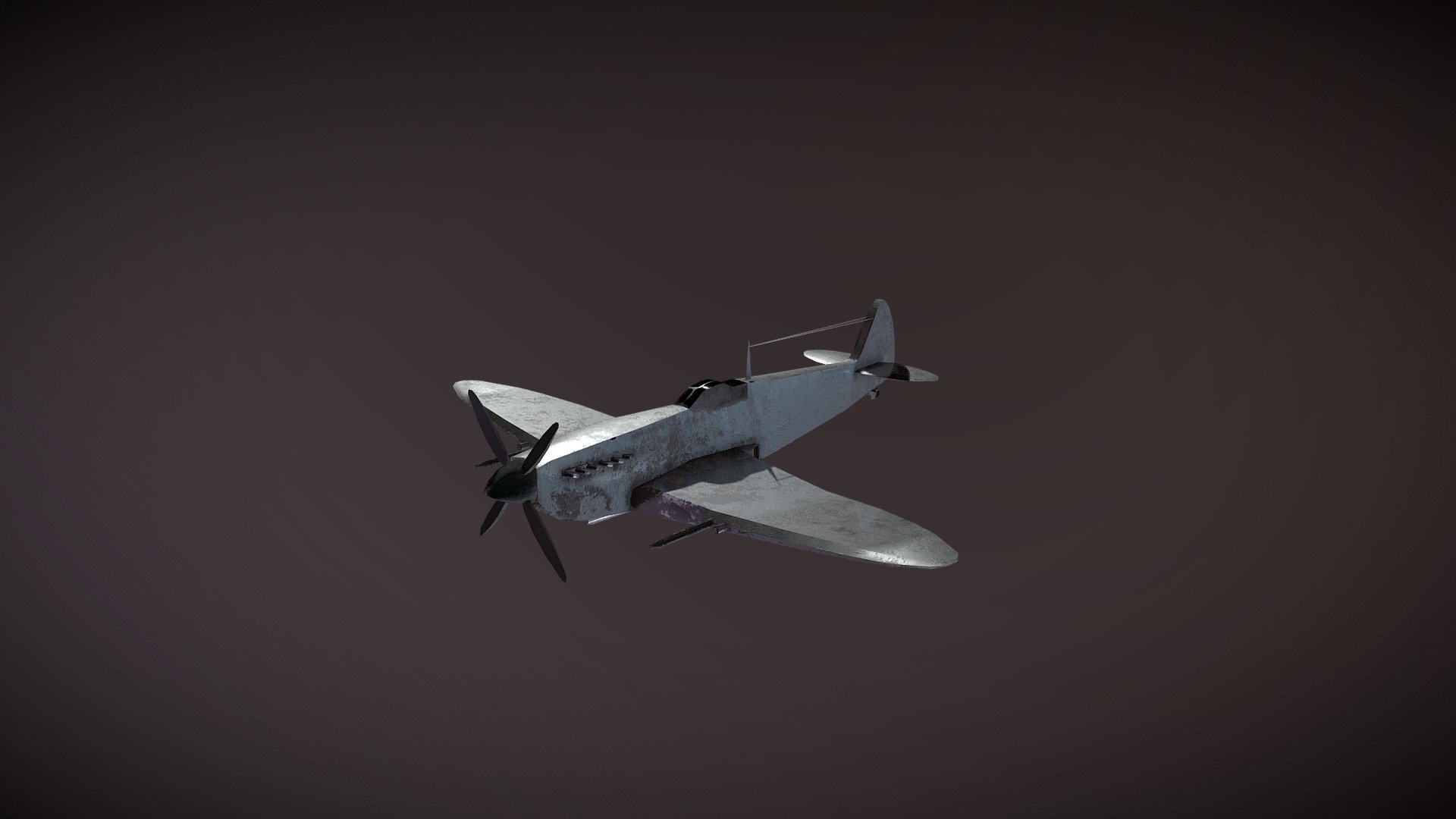 Rusty Spitfire - 3D model by MeteK [a8822a4] - Sketchfab