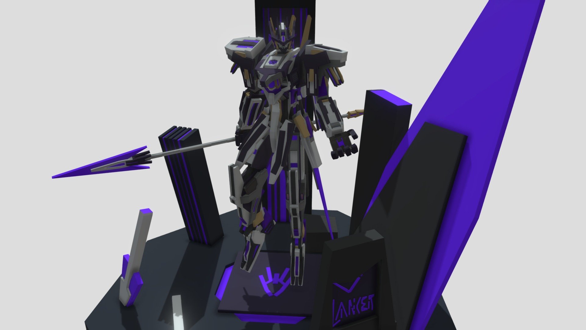 Gundam V Lancer - 3D model by Winston Hellmann (@hellclash2) [a882849 ...