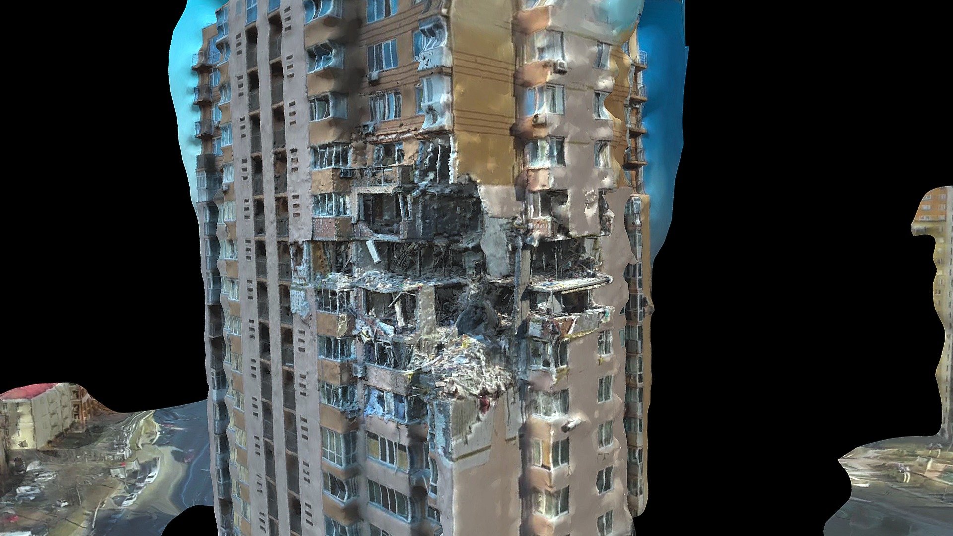 Destructed Buildings in Solominsky-Ukraine - 3D model by LibanCiel ...