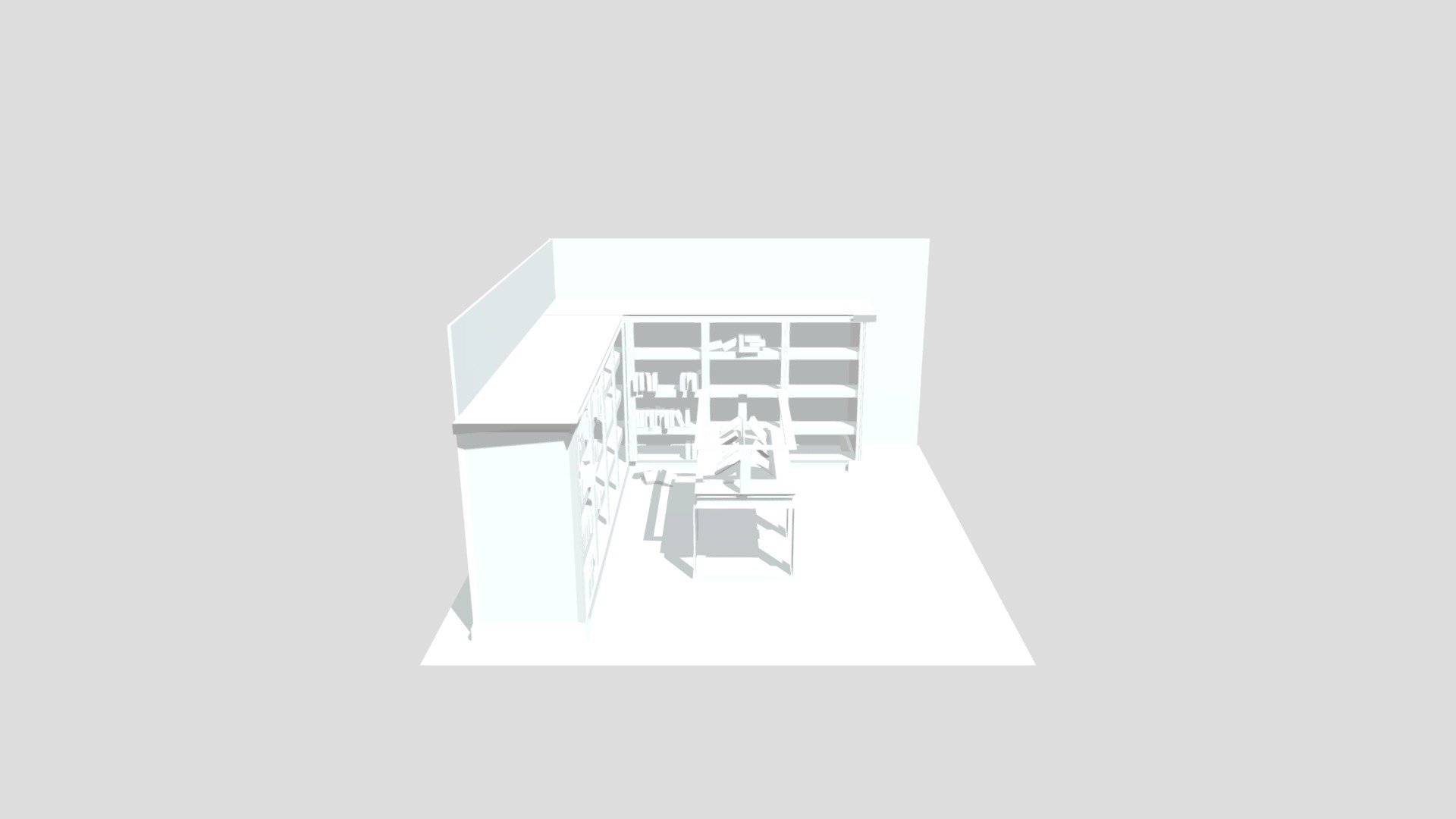 Bookman_ Library02 - 3D model by VeeBeeman [a882e1a] - Sketchfab