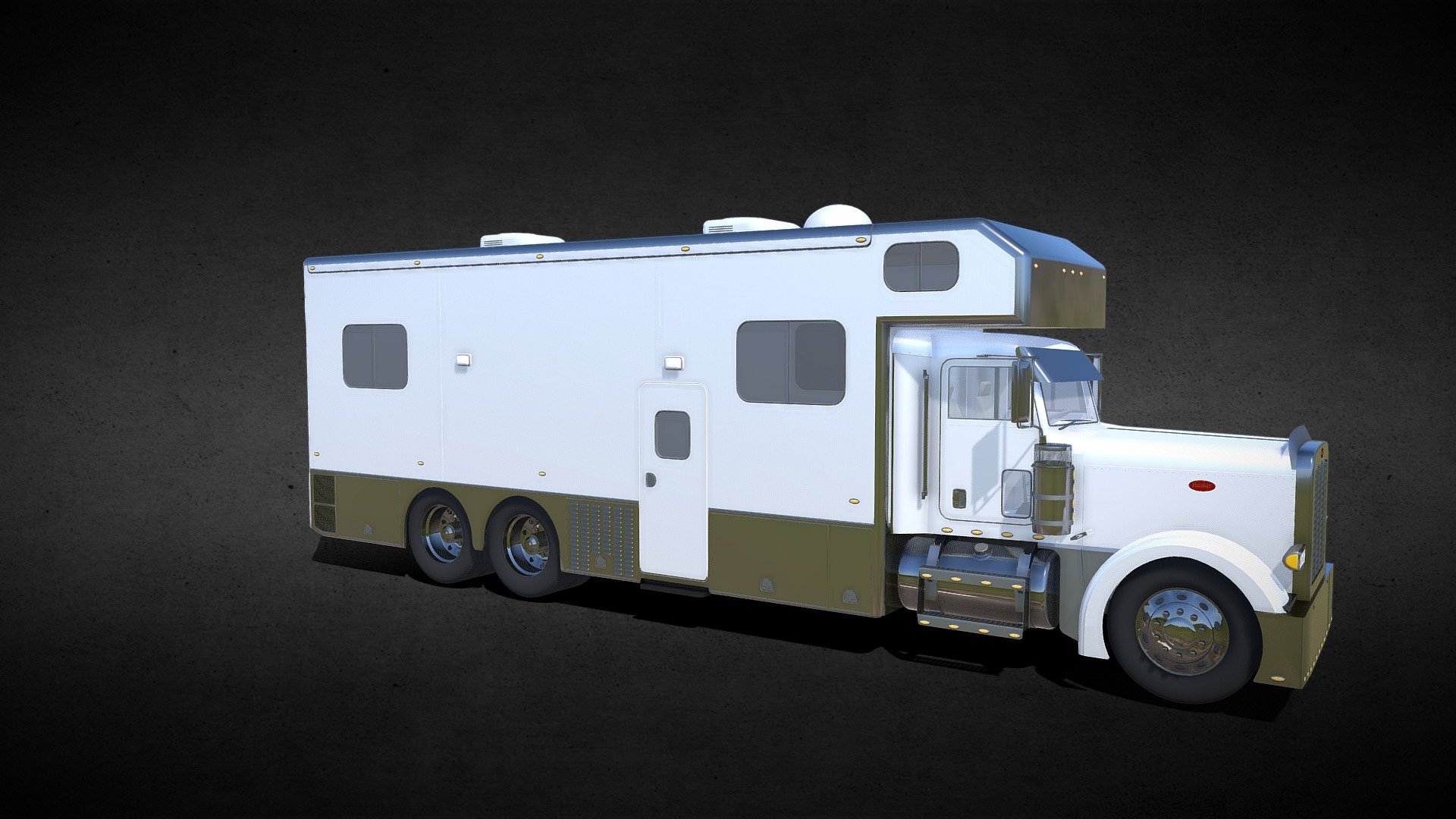 Peterbilt 388 Motorhome - 3D model by bansheewoj [a882e61] - Sketchfab