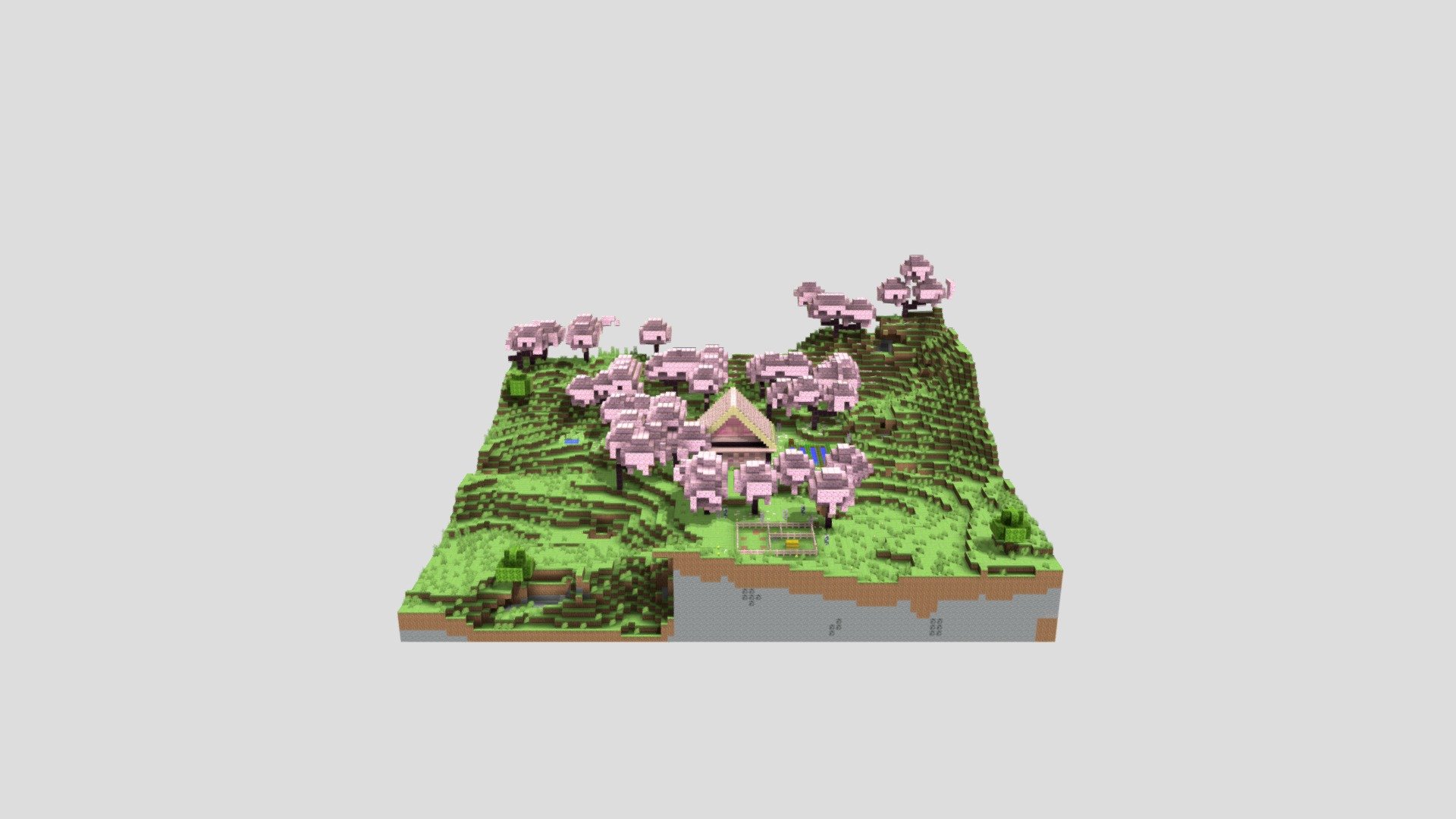 Sakura world - 3D model by letttt [a8835cd] - Sketchfab