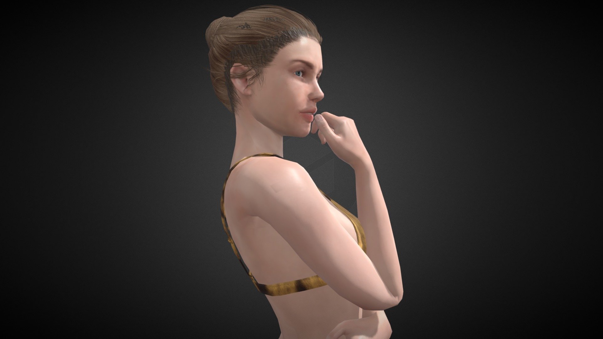 GIRL LOOKING - THE LOW POLI MESH - Buy Royalty Free 3D model by PATH DEFORM (@pathdeform ...