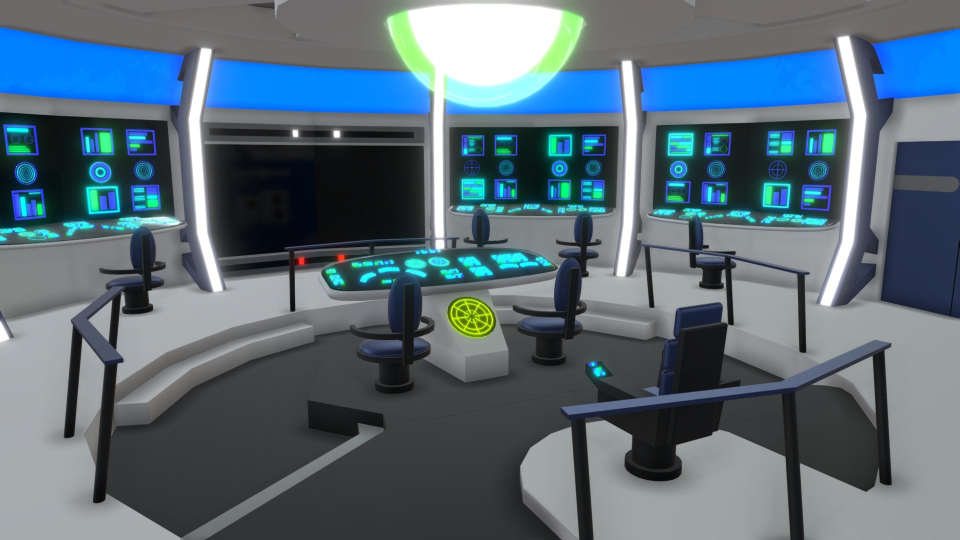 starship Bridge - 3D model by themighty808 [a88588a] - Sketchfab