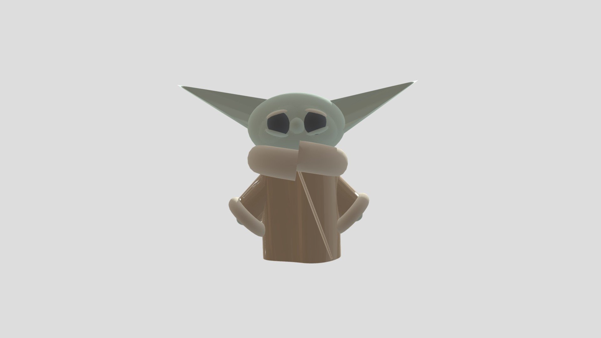 Baby Yoda- Star wars - 3D model by The Golden Cavapoo (@The ...