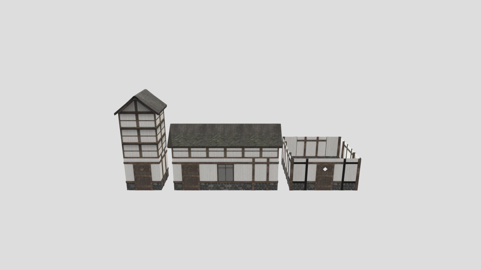 Modular assets Houses - 3D model by makueikang5 [a888541] - Sketchfab