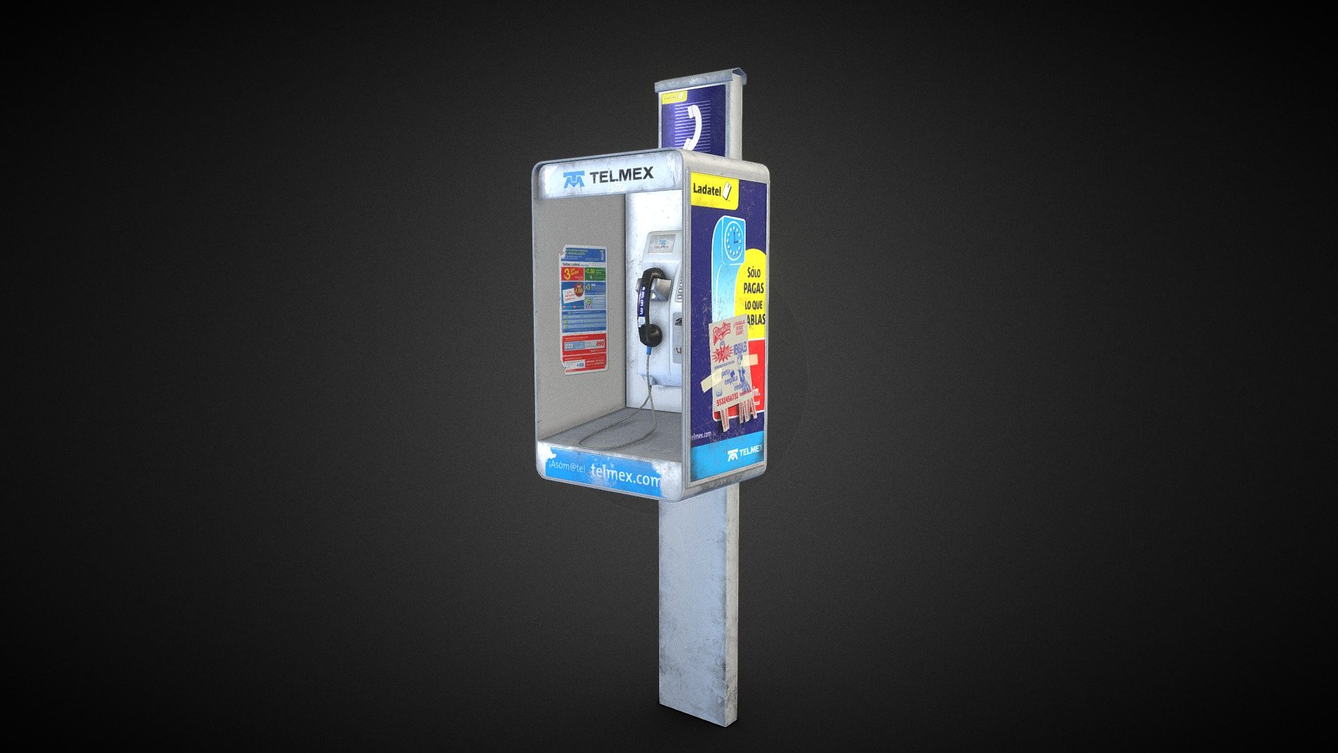 Telmex Payphone - 3D model by rivastardo (@rivasechevarria) [a88c22c ...