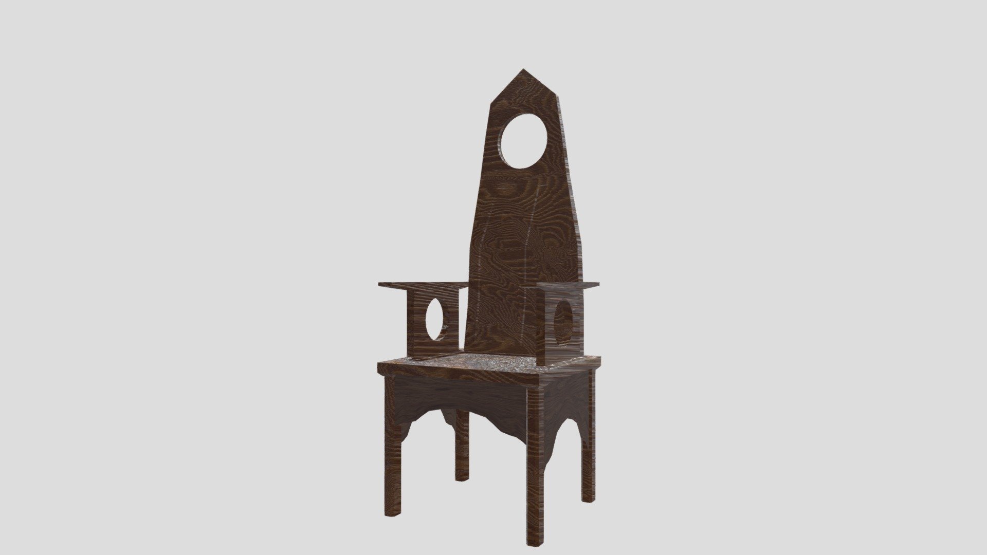 Medieval Chair - 3D model by Fotell [a88fca9] - Sketchfab