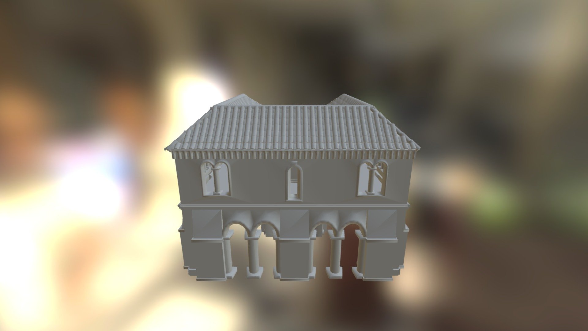 Romanesque Small Building High Poly - 3D model by snaggler [a88fdd9 ...