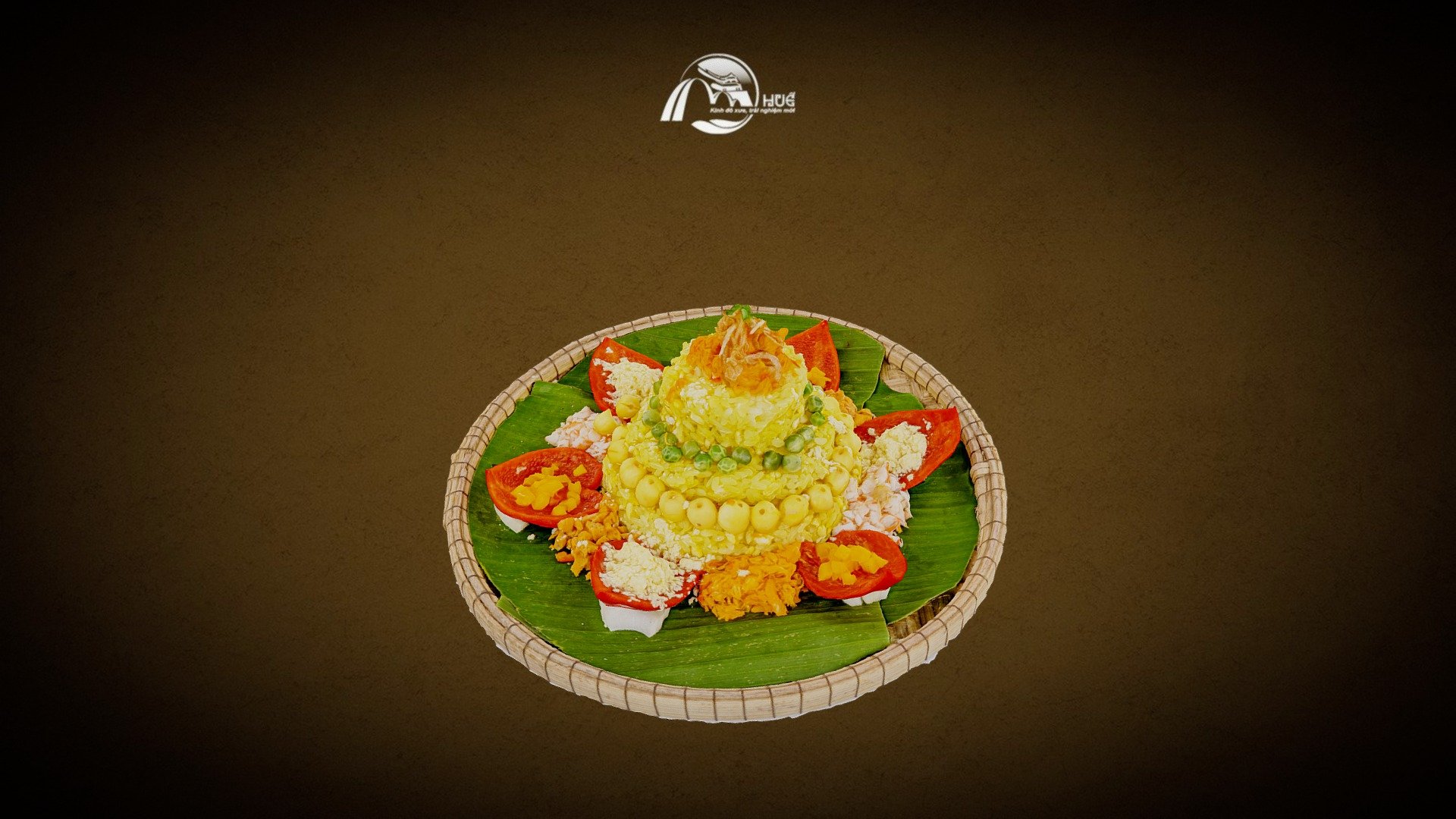 Xôi vò tôm cháy - 3D model by Digitizing cuisine - AlaTham ...