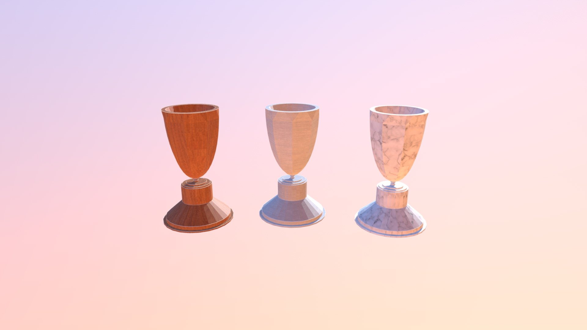 The Three Goblets - 3D model by CedwardsDesign (@Cedwards2506) [a891fe6 ...