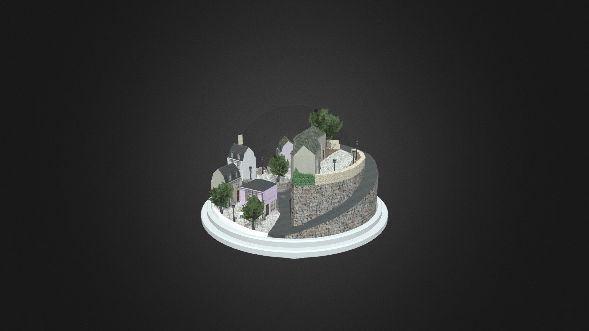 Montmartre Cityscene - Beau Sas - 3D model by Beau.Sas [a893a51 ...