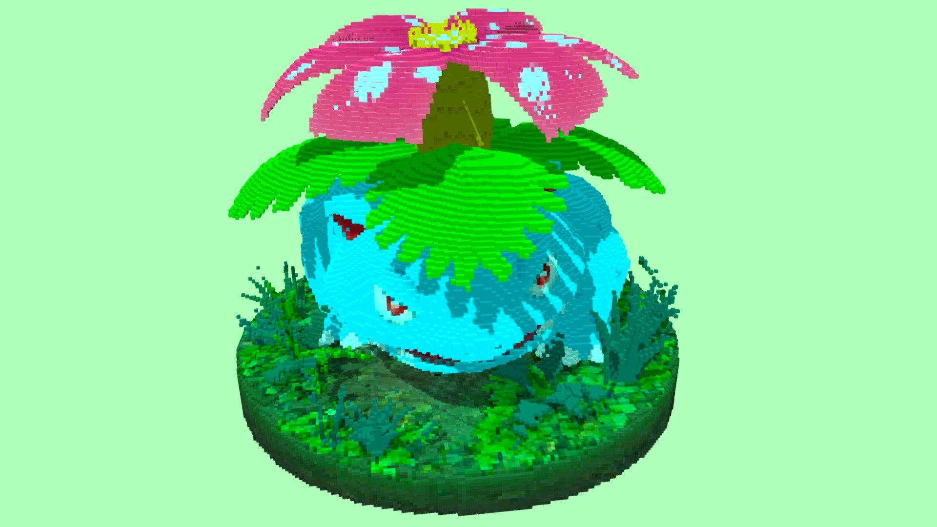 Minecraft Schematic - Venusaur - Buy Royalty Free 3D model by El ...