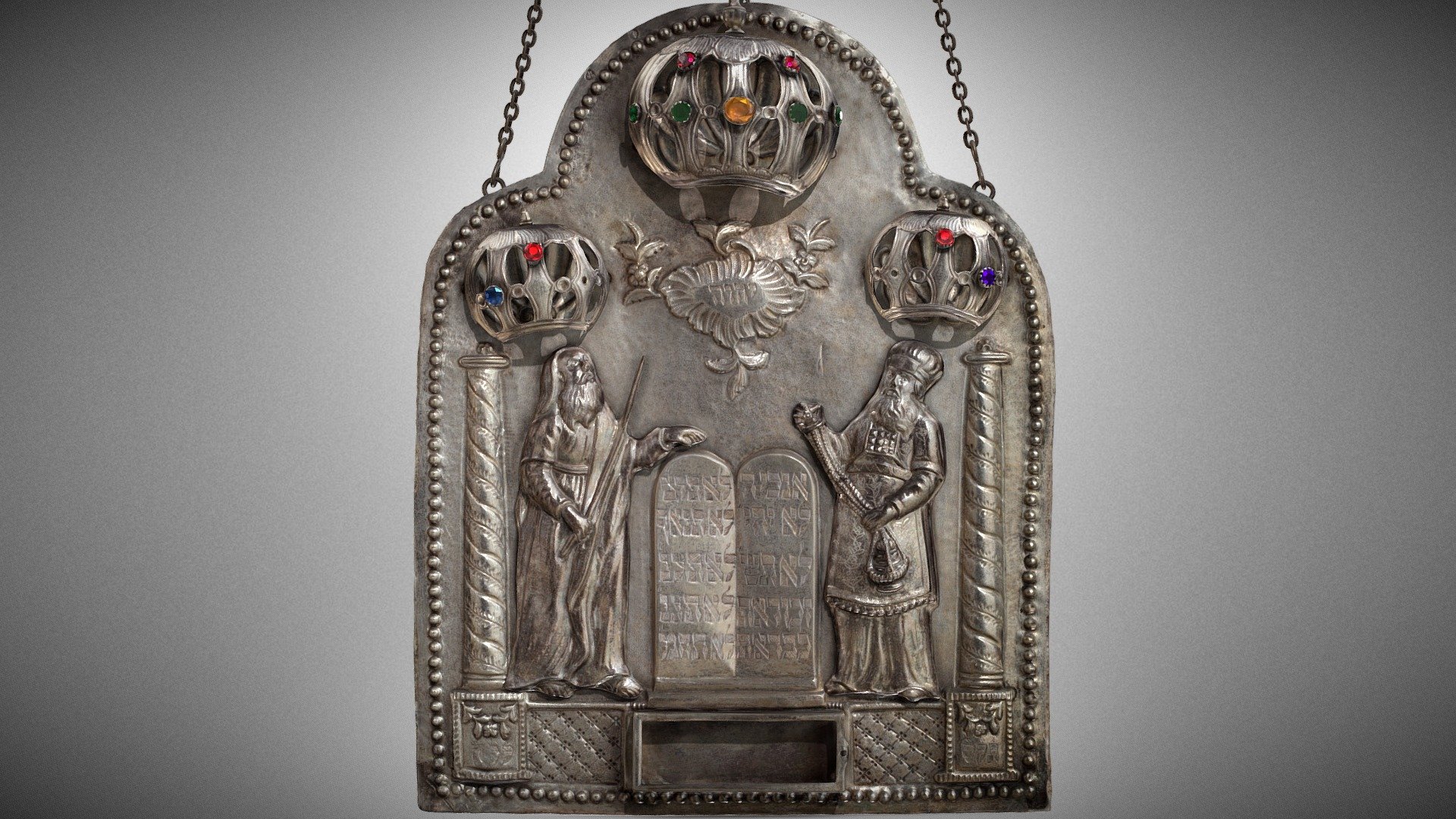Torah shield - Download Free 3D model by Virtual Museums of Małopolska ...