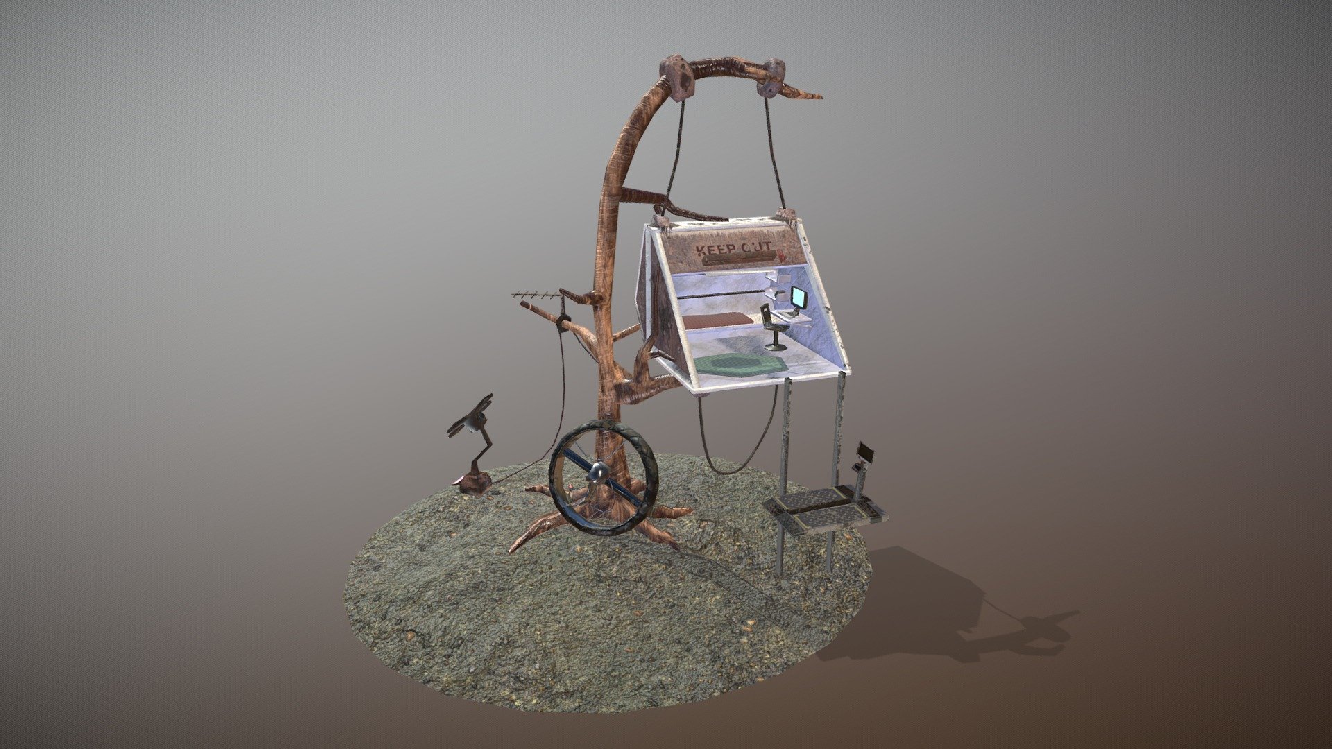 Rusty Treehouse - Download Free 3D model by RINKUSDINKUS [a894958 ...