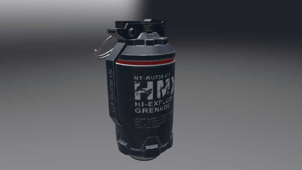 HMX Scifi Grenade - 3D model by Minh Dinh Nhat (@marverick) [a896655 ...
