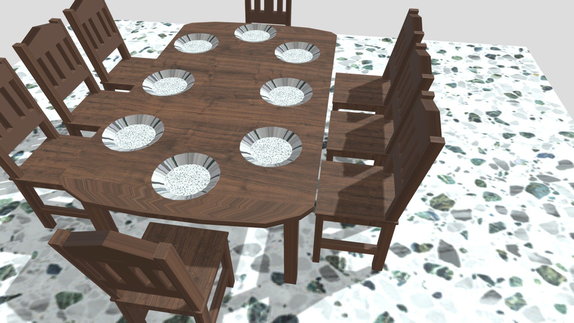 DINING TABLE .obj - Download Free 3D model by anwarhusain7021 [a8970ac ...