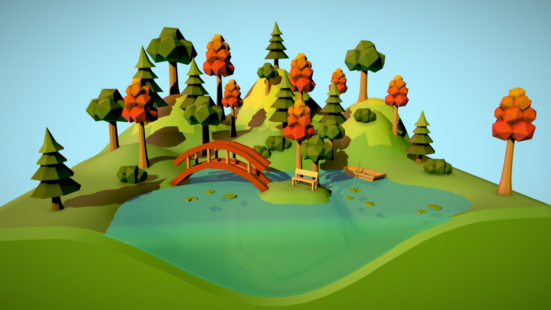 Forest River Environment - Download Free 3D model by sammiev [a8973e4 ...