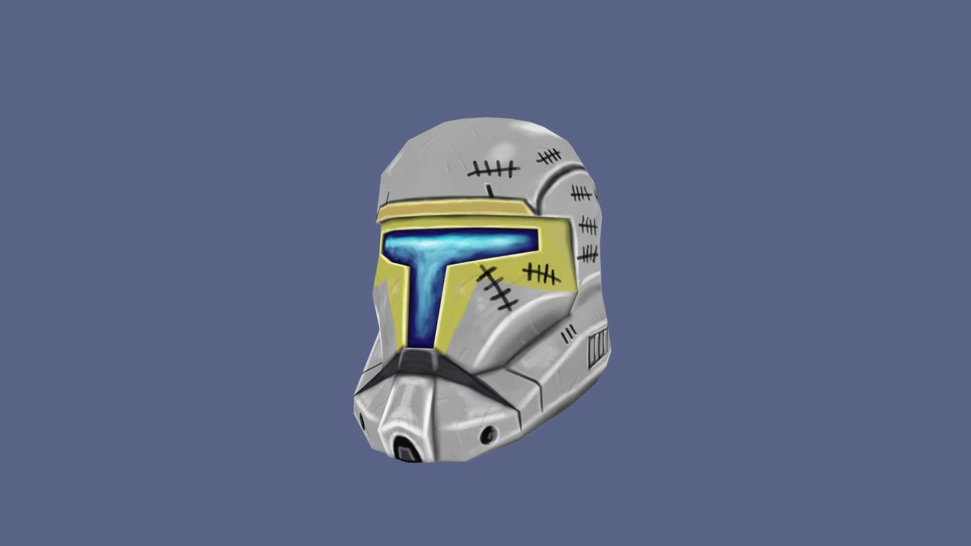 Low-poly Republic Commando Helmet - 3D model by Egor Alexandrov (@Egor ...
