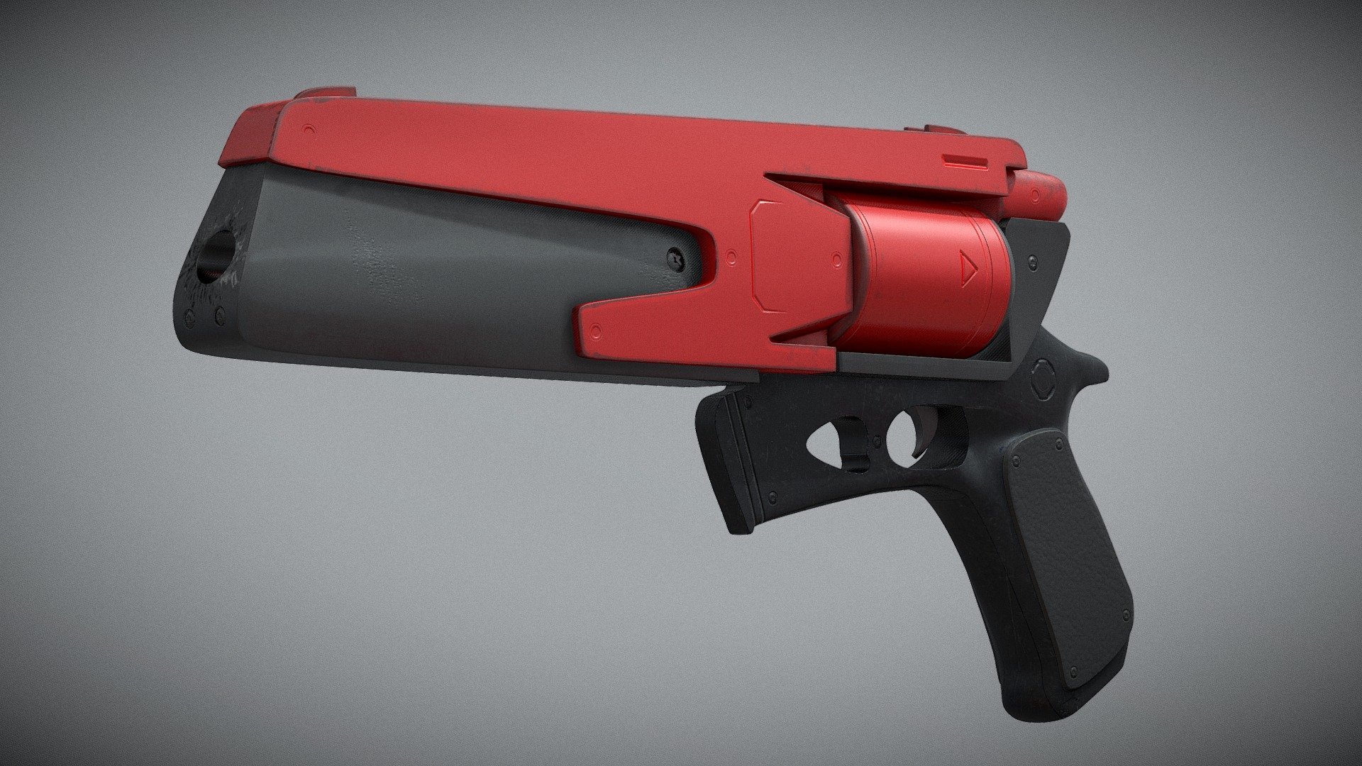 Revolver Concept - 3D model by Alestes [a899b0e] - Sketchfab