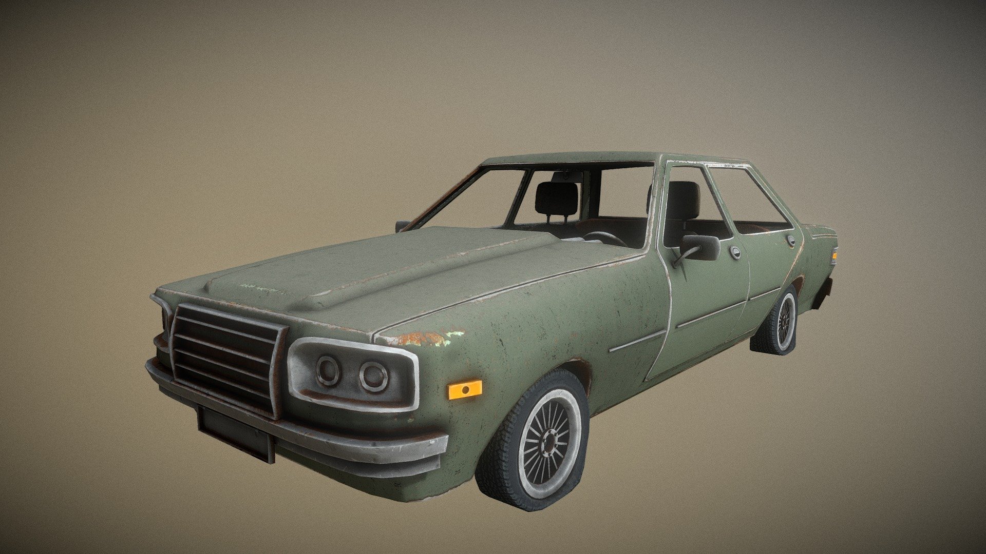 Abandoned Car 2 - 3D model by Meo.Vargas [a899d79] - Sketchfab