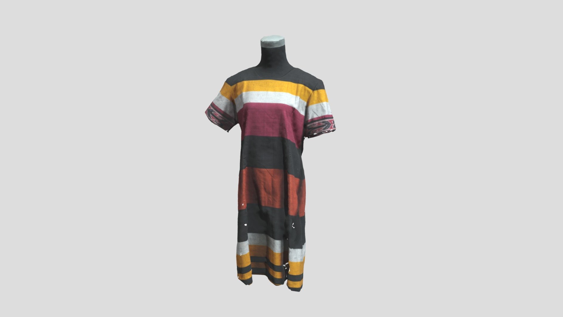 Batik Garis Besar Kuning Merah Hitam - 3D model by anhrisn [a89b55c ...