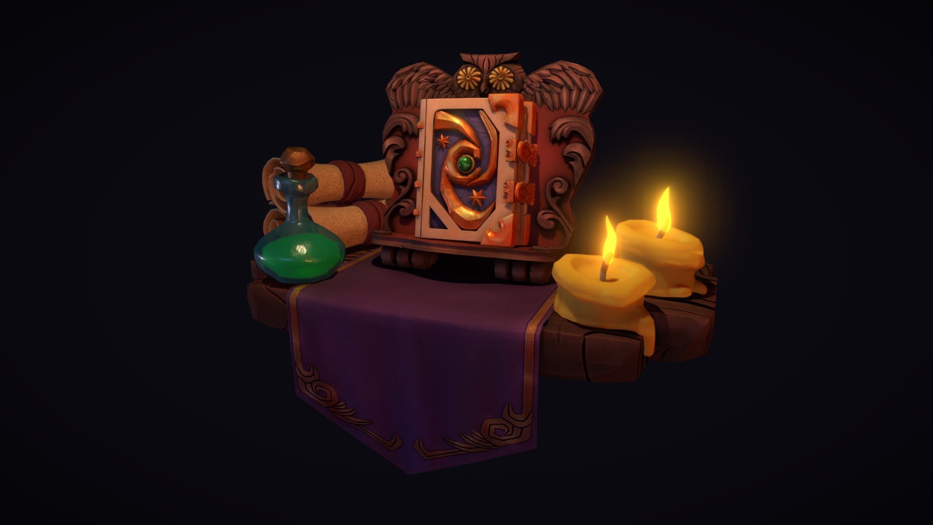 Magic Book - 3D model by Tamara Orlova (@tjorlova) [a89c462] - Sketchfab