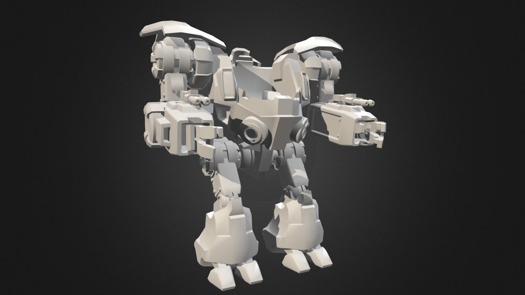 Mecha - 3D model by SiliconStorm [a89dae1] - Sketchfab