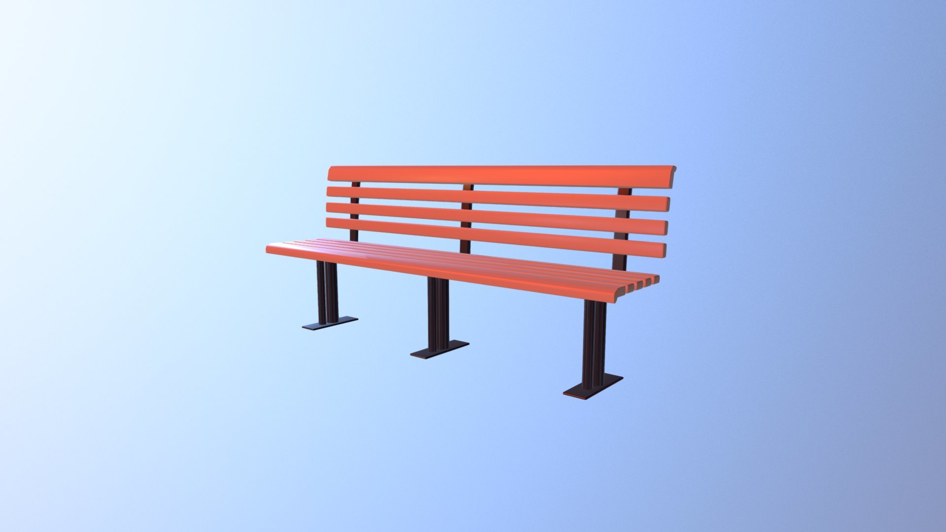 Basic Park Bench - Download Free 3D model by elouisetrewartha ...