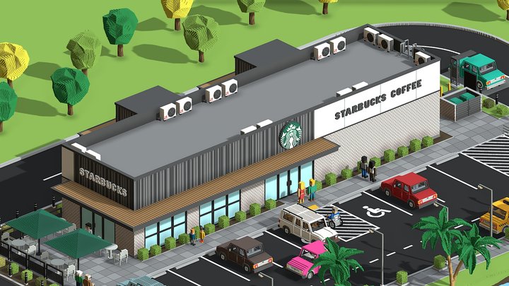 Starbucks 3D models - Sketchfab