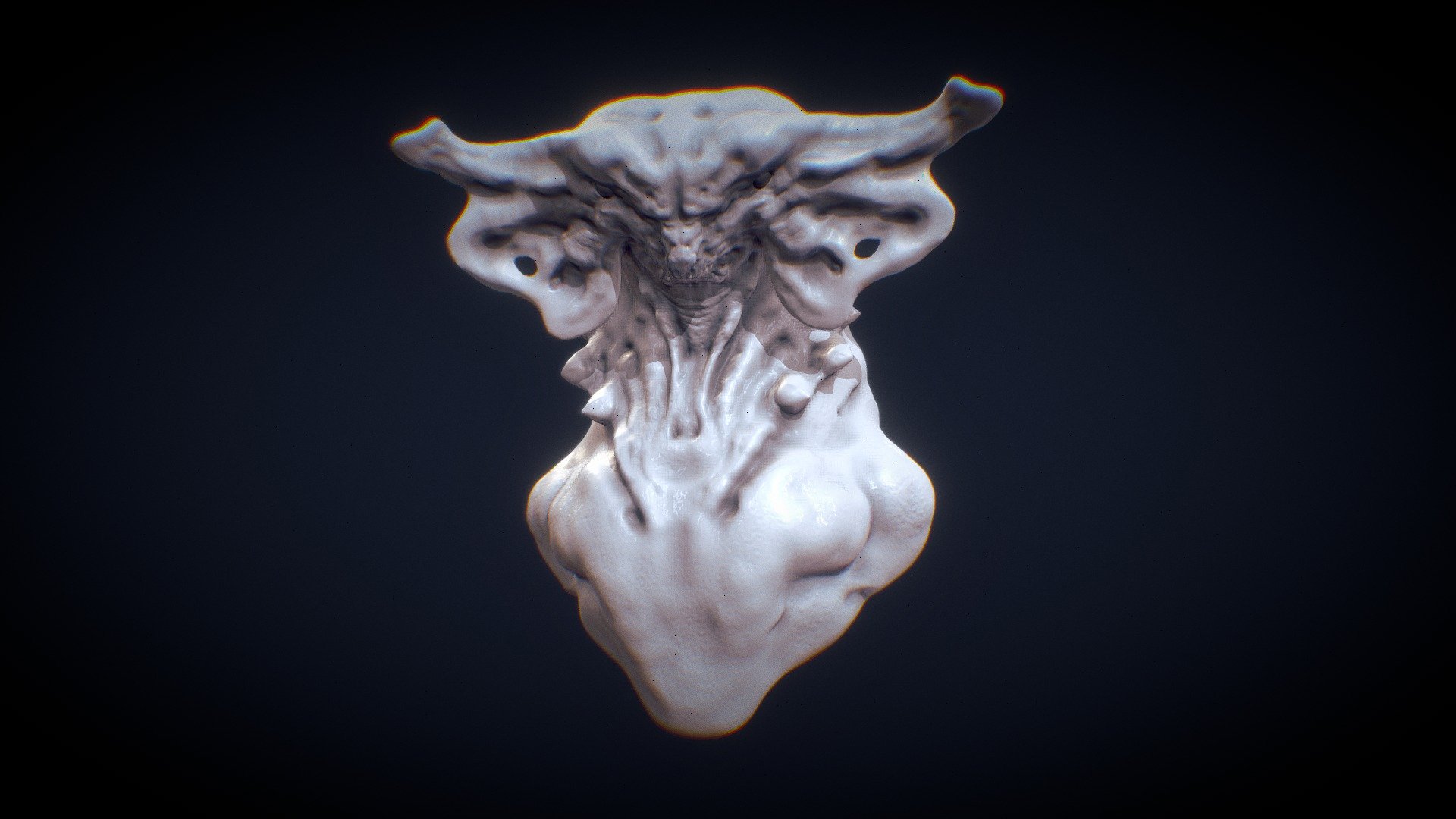 Bone Head Creature Bust - Download Free 3D model by Garry.Samuel ...