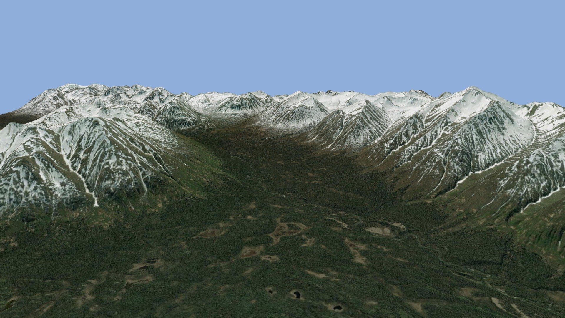 Mountains Valley Range - Canada - Buy Royalty Free 3D model by ...